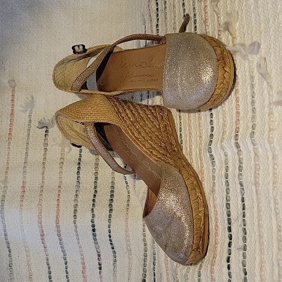 Gaimo | Shoes | Shimmery Wedged Espadrilles | Poshmark